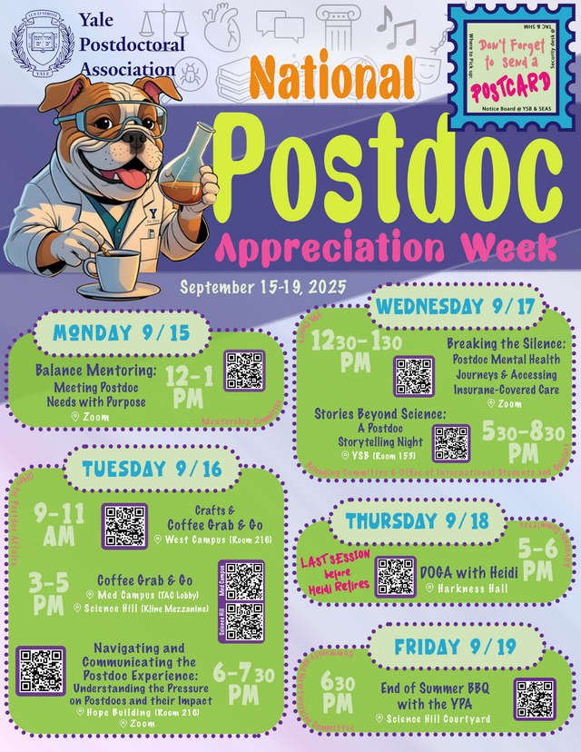 National Postdoc Appreciation Week 2025 | Yale Postdoctoral Association